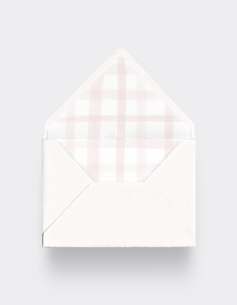 Gingham Envelope Liner • Paper Alchemy